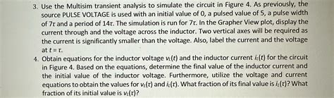 Solved Use The Multisim Transient Analysis To Simulate The Chegg Com