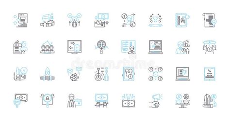 Account Control Linear Icons Set Security Permissions Restrictions