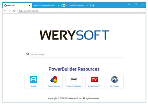 develop a web browser in powerbuilder