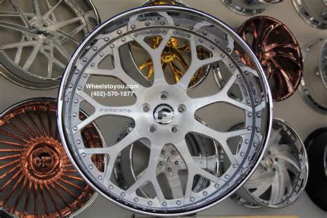 New Set 4 24 Forgiato Drea Billet Staggered Brushed And Chrome 24