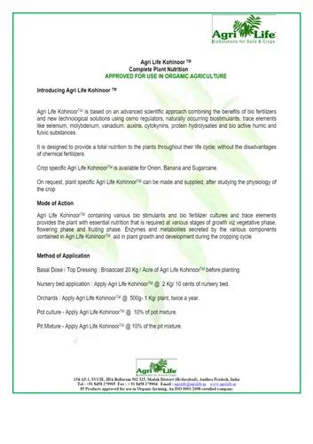 Bio Tech Grade Biofertilizer Pgpr Kohinoor At Rs 900 Litre In Hyderabad Id 2851832861348