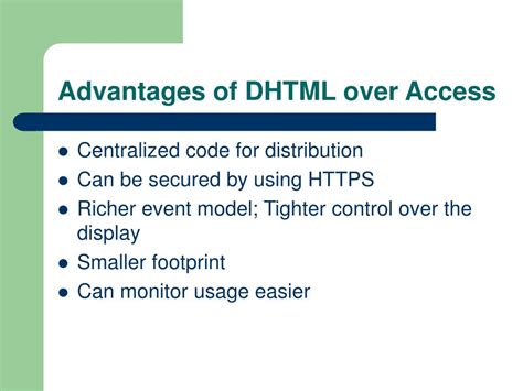 Ppt Introduction To Dhtml Powerpoint Presentation Free Download Id