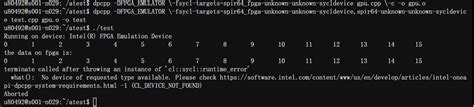 Solved The Compilation Problem Of Calling Fpga And Gpu In File Intel