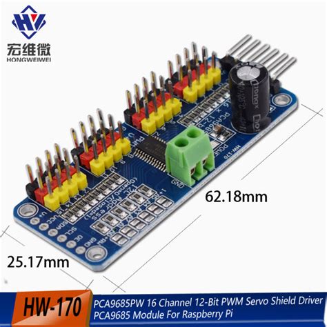 PCA PW Channel Bit PWM Servo Shield Driver I C Interface PCA Module For Raspberry