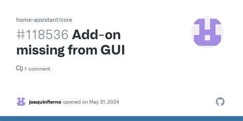 add on missing from gui · issue 118536 · home assistant core · github