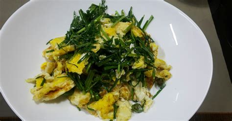 간단요리 ♧ 부추 달걀 볶음