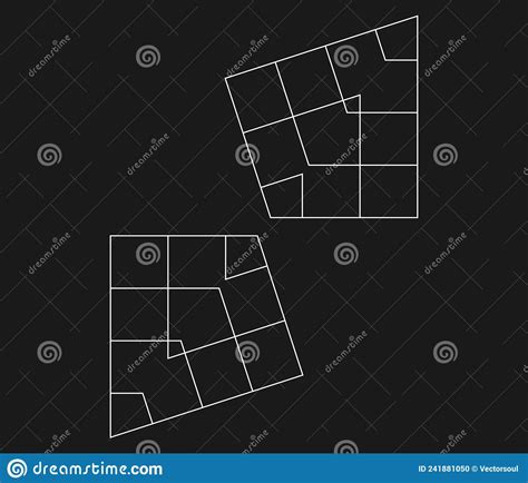 Geometric Grid Mesh In Abstract Mirrored Form Lattice Grating