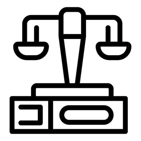 Premium Vector Balance Scale Representing Justice And Law On A Simple Stand