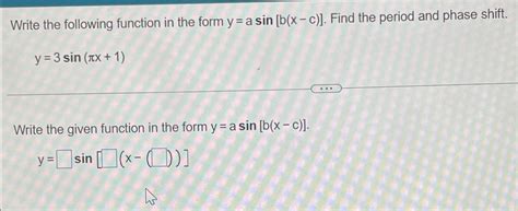 Solved Write The Following Function In The Form