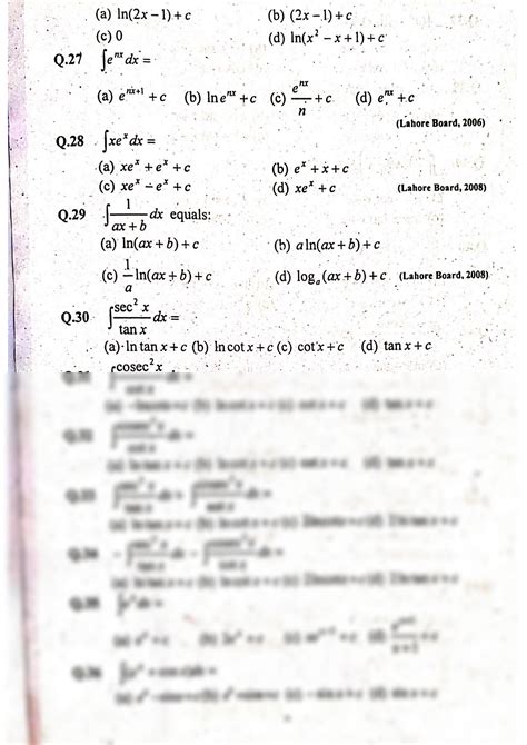 SOLUTION Integration Multiple Choice Questions Answers Studypool