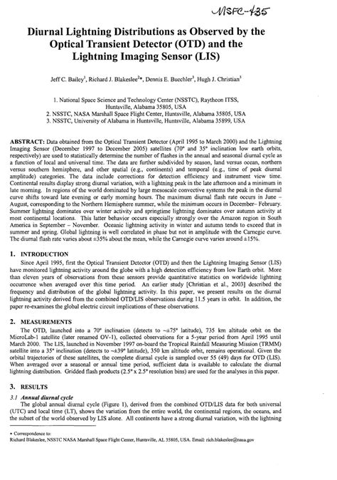 Pdf Diurnal Lightning Distributions As Observed By The Optical