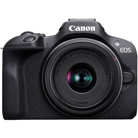 Canon Eos R100 Mirrorless Camera With 18 45mm Lens 6052c012 Bandh