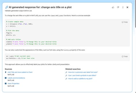 Ai Generated Quick Answers In The Matlab Documentation The Matlab Blog Matlab And Simulink