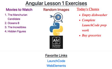 29 7 exercises angular lesson 1 — introduction to professional web