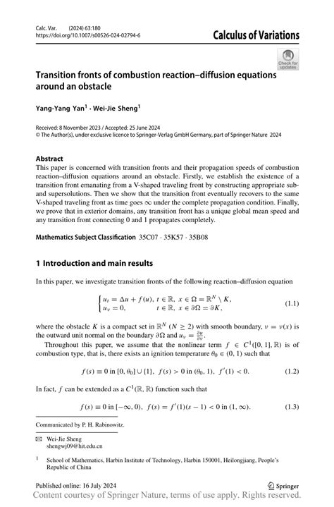 Transition Fronts Of Combustion Reactiondiffusion Equations Around An Obstacle