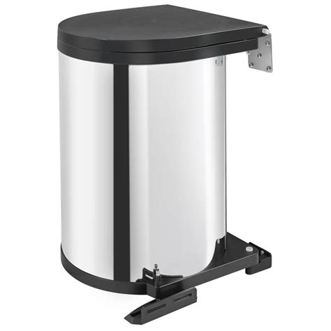 Rev A Shelf Pivot Waste Container In Stainless Steel 15 L POCWC 15L 5F RONA