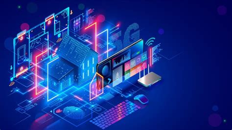 Premium Vector Smart Home System Develop Internet Of Things Engineering Design Digital