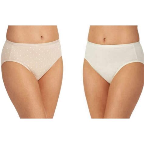 Carole Hochman Premium Luxe Fabric Super Soft Hi Cut 2 Pack Pantie Set