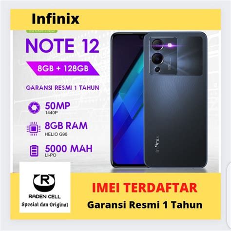 Jual Infinix Note Ram Gb Handphone G Hp Android G Garansi Resmi Jakarta Pusat