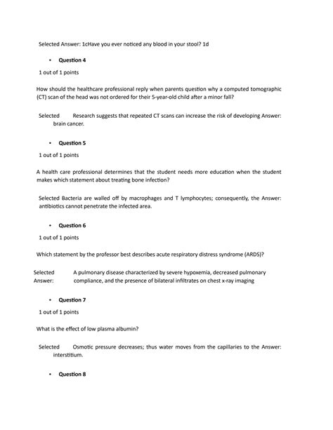 Solution Nurs 6501 Advanced Pathophysiology Midterm 4 Latest Versions
