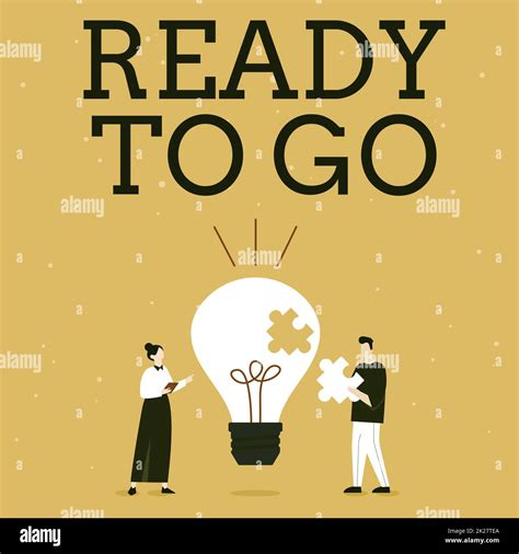 Conceptual Display Ready To Go Business Idea Prepared And Suitable To