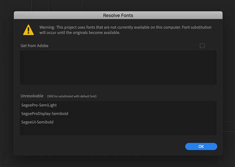 Solved Options For Replacement Fonts Choosing A Specifi Adobe