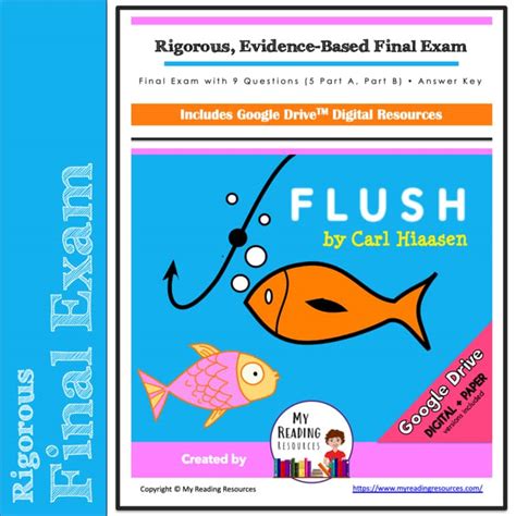 Assessment Exam Flush By Carl Hiaasen With Part A B Questions Print