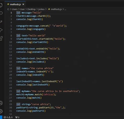 Emeka Chigbata On Linkedin Some Methods Of Using String In Javascript The Curve Africa Aninku