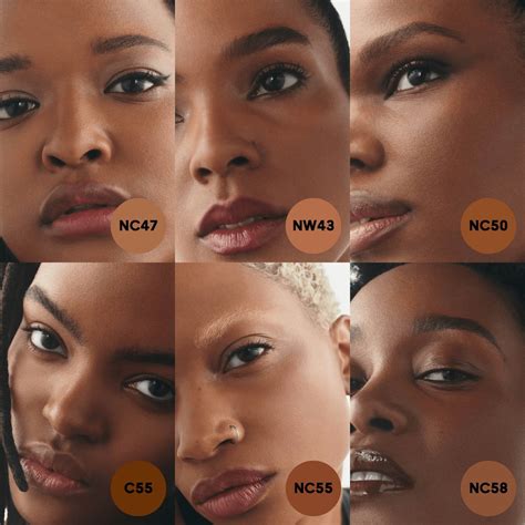 Mac Foundation Color Chart