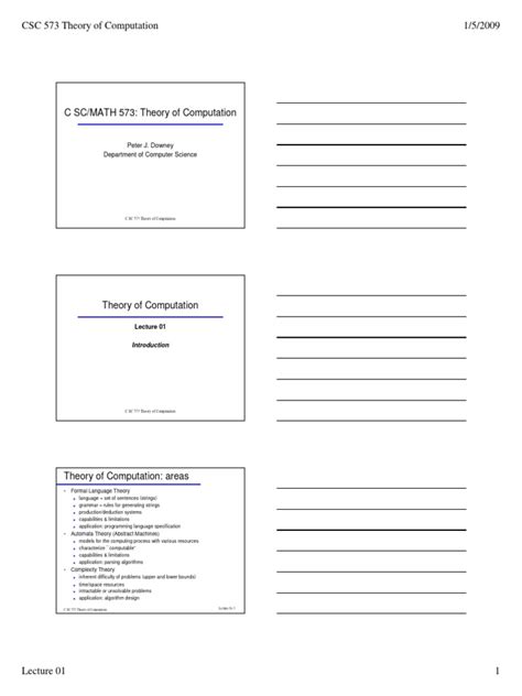 01 Intro Pdf Theory Of Computation Computational Complexity Theory