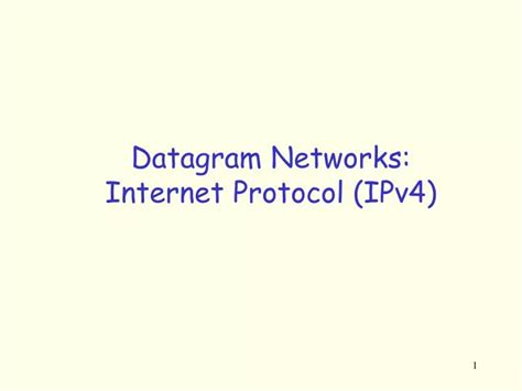 Ppt Datagram Networks Internet Protocol Ipv4 Powerpoint Presentation Id5867903