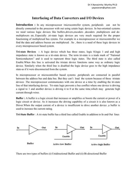 interfacing of data converters and io devices pdf
