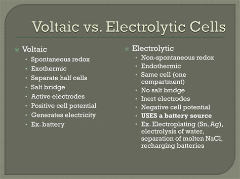 PPT Electrolytic Cells Notes PowerPoint Presentation Free Download ID