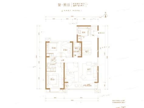 万科城市之光东望四室两厅两卫148㎡户型户型图 太原万科城市之光东望4室2厅2卫、148 0平方米户型图 吉屋网