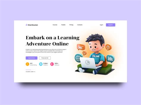 E Learning Landing Page Design Behance