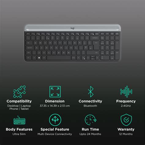 Buy Logitech K580 Bluetooth And 2 4ghz Wireless Keyboard With Multi Device Connectivity Ultra
