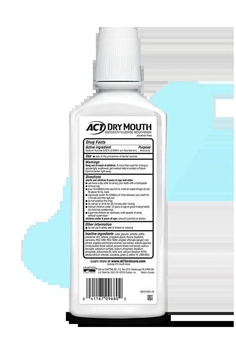Dry Mouth Mouthwash Act® Cavity Prevention Fluoride Mouth Rinse