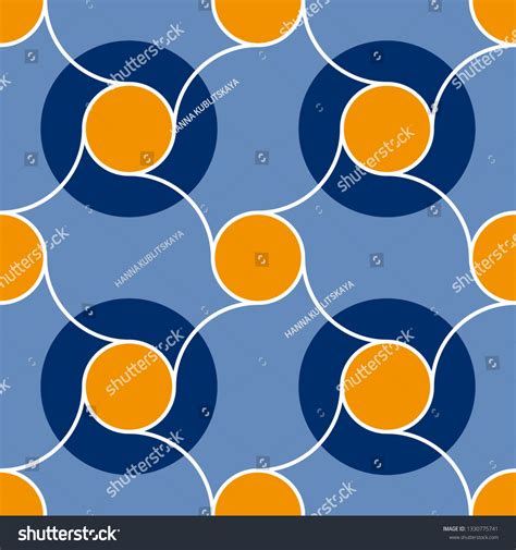 Seamless Geometric Pattern Circles Vector Art Stock Vector Royalty Free 1330775741 Shutterstock