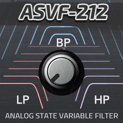 stream asvf 212 analog state variable filter [rack extension demo] by
