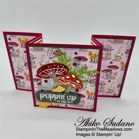 Stampin Up Terrific Toadstools Fun Fold Card Stampin In The Meadows