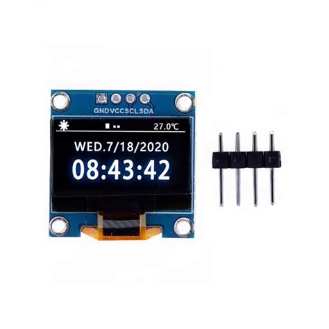 0 96 oled display weiss i2c ssd1306 128x64 pixel für arduino roboter