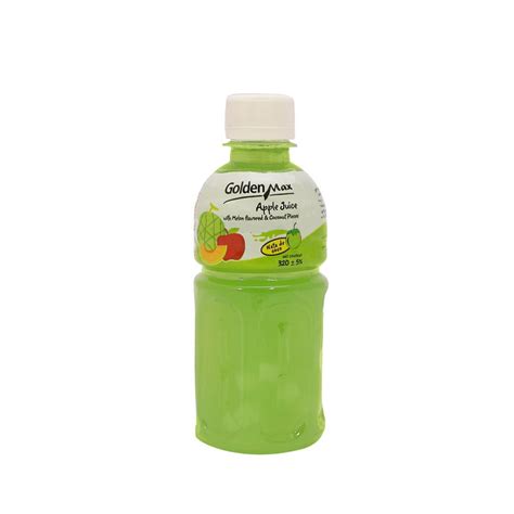 قیمت و خرید نوشیدنی سیب و طالبی حاوی تکه های نارگیل گلدن مکس 300 میلی