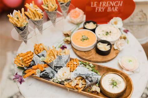 French Fry Bar Wedding 60 Photos