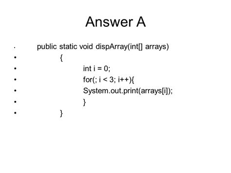 Chapter Eight Arrays 1terms And What They Mean 2types Of Arrays One