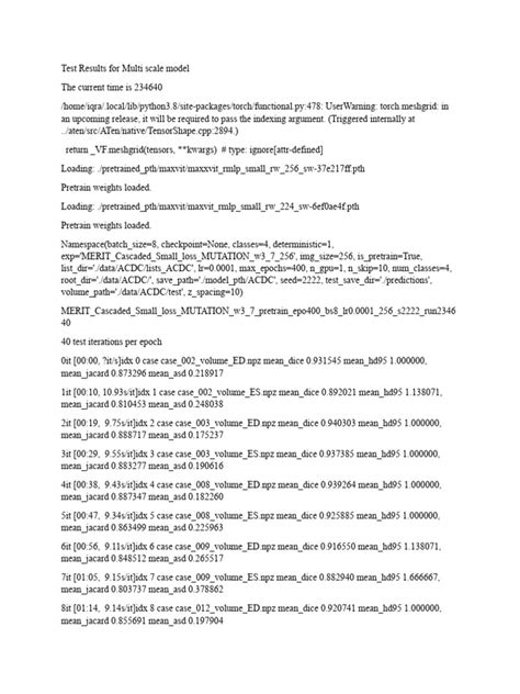 Test Results For Multi Scale Model Pdf Applied Mathematics
