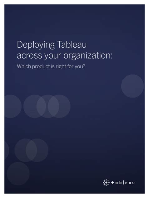 Deploying Tableau Across Organisation Pdf