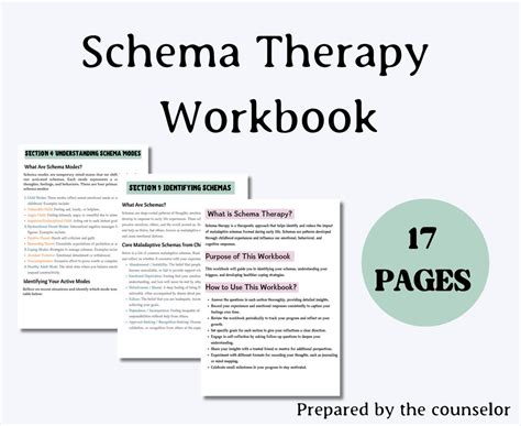 Schemas Workbook And Schema Therapy Worksheets Schema Imagery