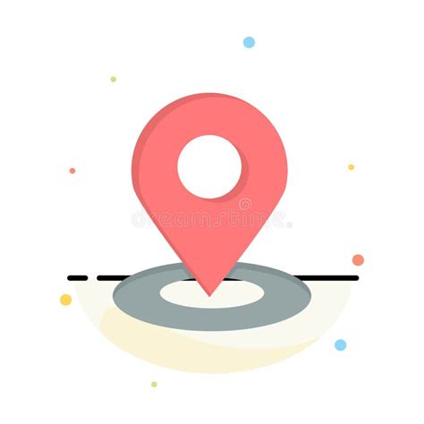Browse Map Navigation Location Abstract Flat Color Icon Template