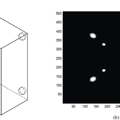 A Schematic Of The Calibration Phantom B Projection Of The