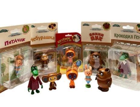 Игрушки Союзмультфильм: купить фигурки Чебурашка Крокодил Гена Винни ...
